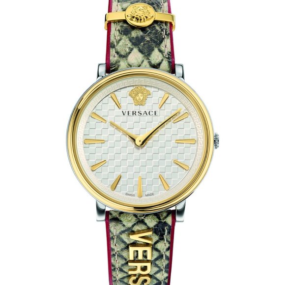 Versace | Accessories | Versace Womens 38mm Lizard Skin Strap | Poshmark